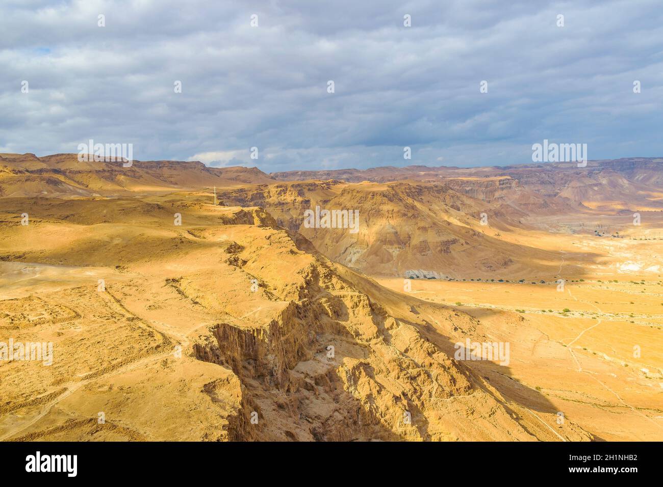 Aerial view masada national park, Judea, Israel Stock Photo - Alamy