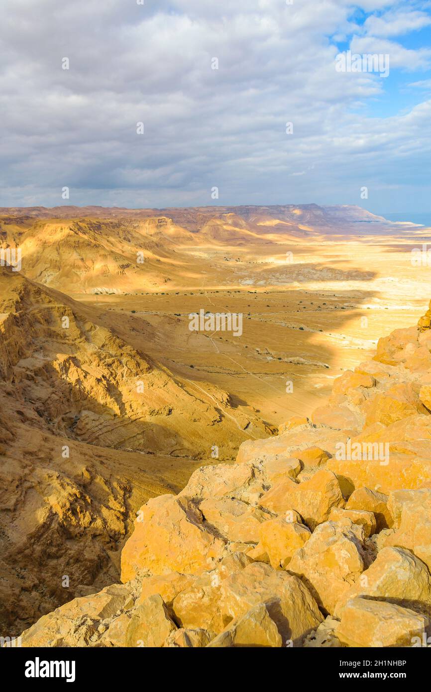 Aerial view masada national park, Judea, Israel Stock Photo - Alamy