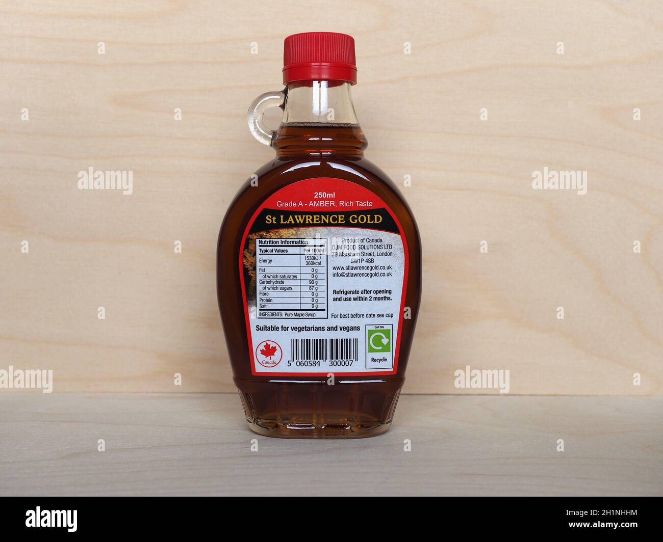 LONDON, UK - CIRCA DECEMBER 2020: Bottle of St Lawrence Gold pure ...