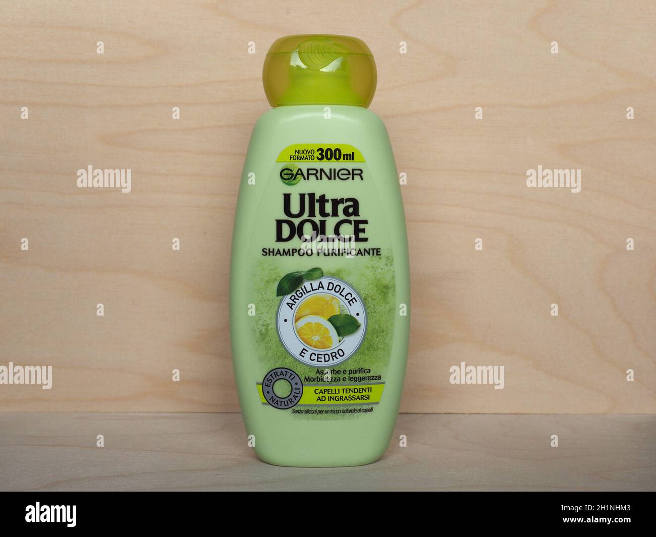 PARIS, FRANCE - CIRCA DECEMBER 2020: Bottle of Garnier soft clay and ...