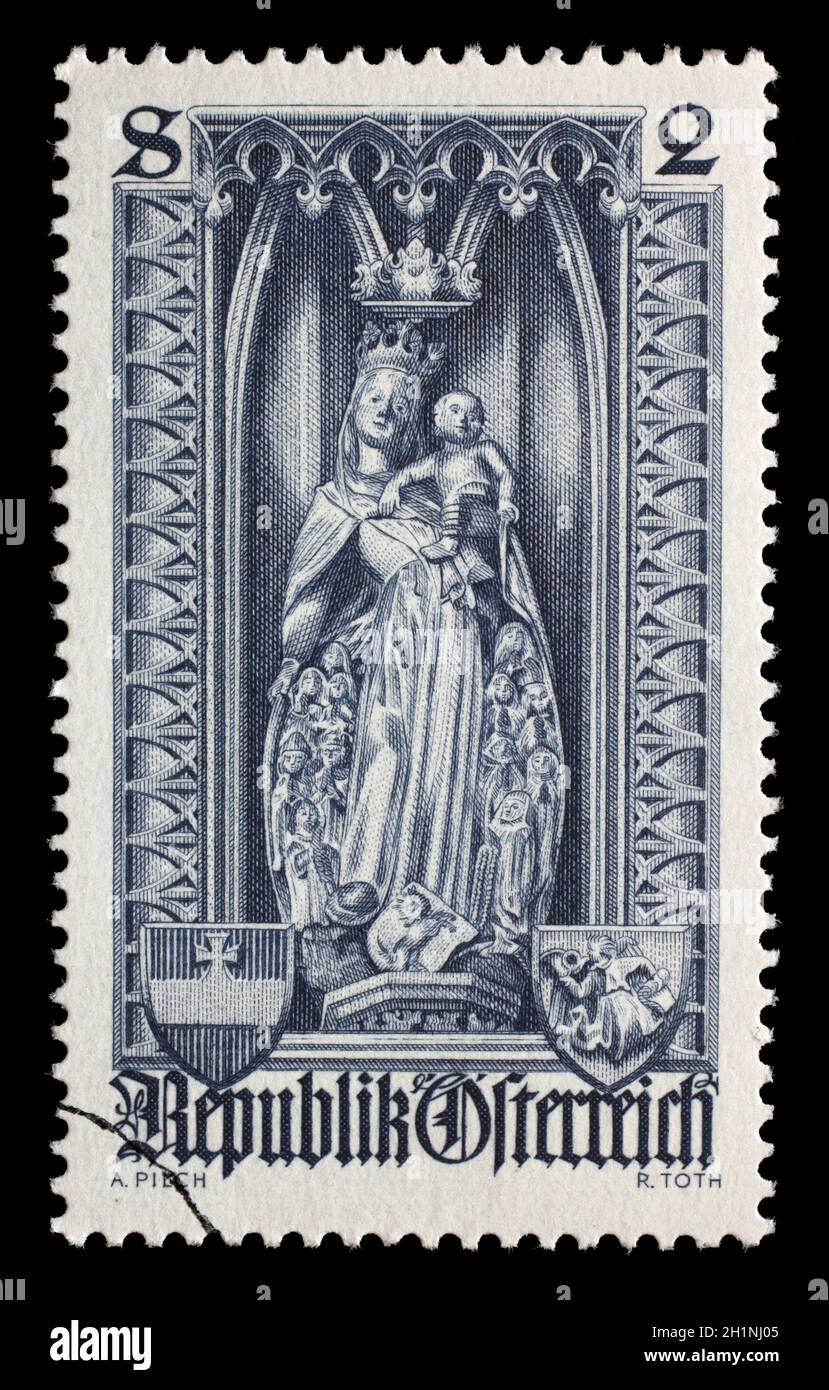 Stamp printed in the Austrian, is dedicated to 500th anniversary of ...