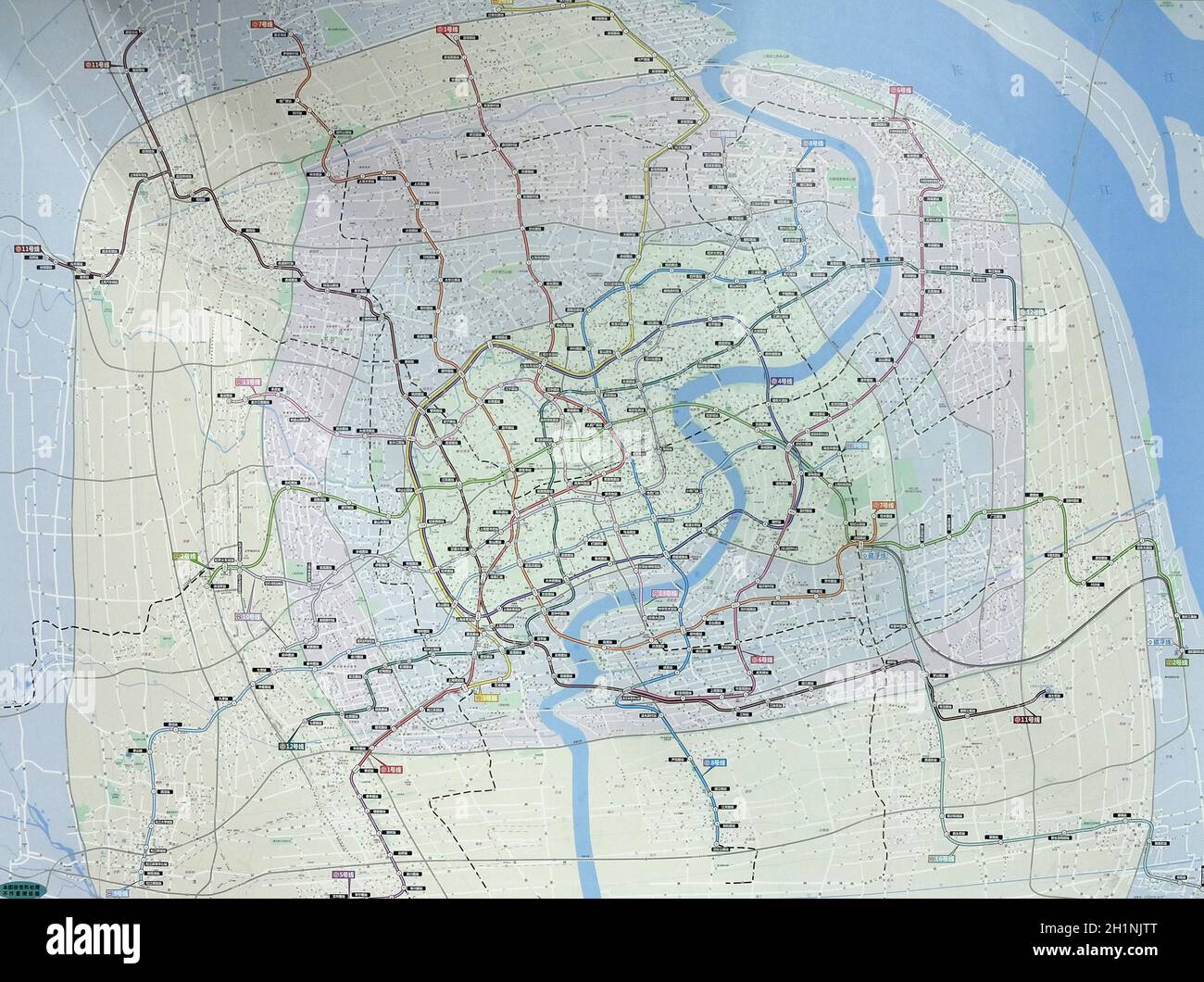Shanghai metro map hi-res stock photography and images - Alamy