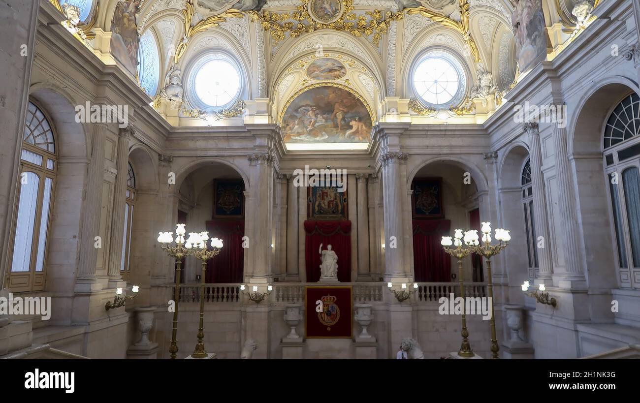 Royal palace madrid interior hi-res stock photography and images - Alamy