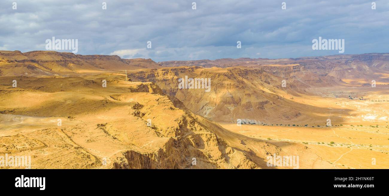Aerial view masada national park, Judea, Israel Stock Photo - Alamy