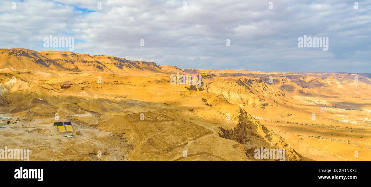 Aerial view masada national park, Judea, Israel Stock Photo - Alamy