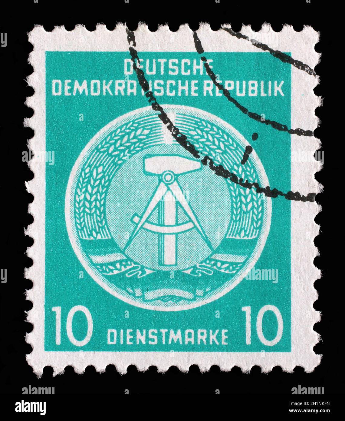 Stamp printed in GDR (German Democratic Republic - East Germany) shows ...