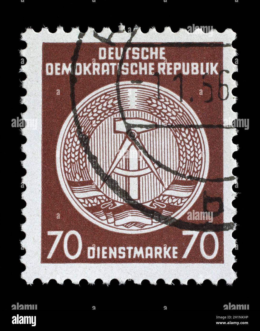 Stamp printed in GDR (German Democratic Republic - East Germany) shows ...