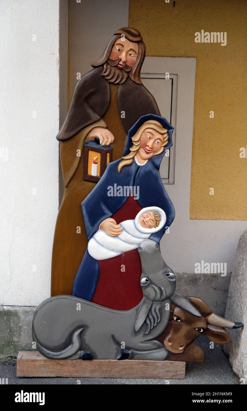 Nativity scene, creche or crib, is a depiction of the birth of Jesus in ...