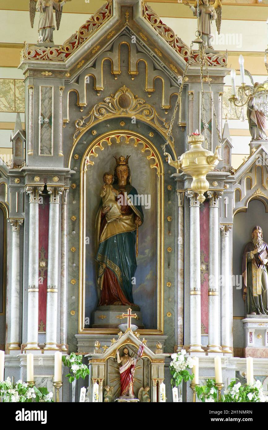 The altar of Our Lady in the Parish Church of the Holy Name of Mary in ...