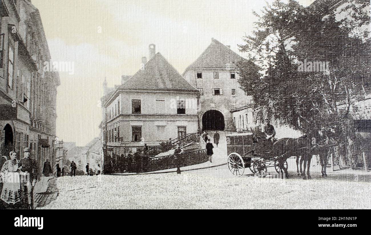 Vintage post card issued at the beginning of the 20th century with the ...
