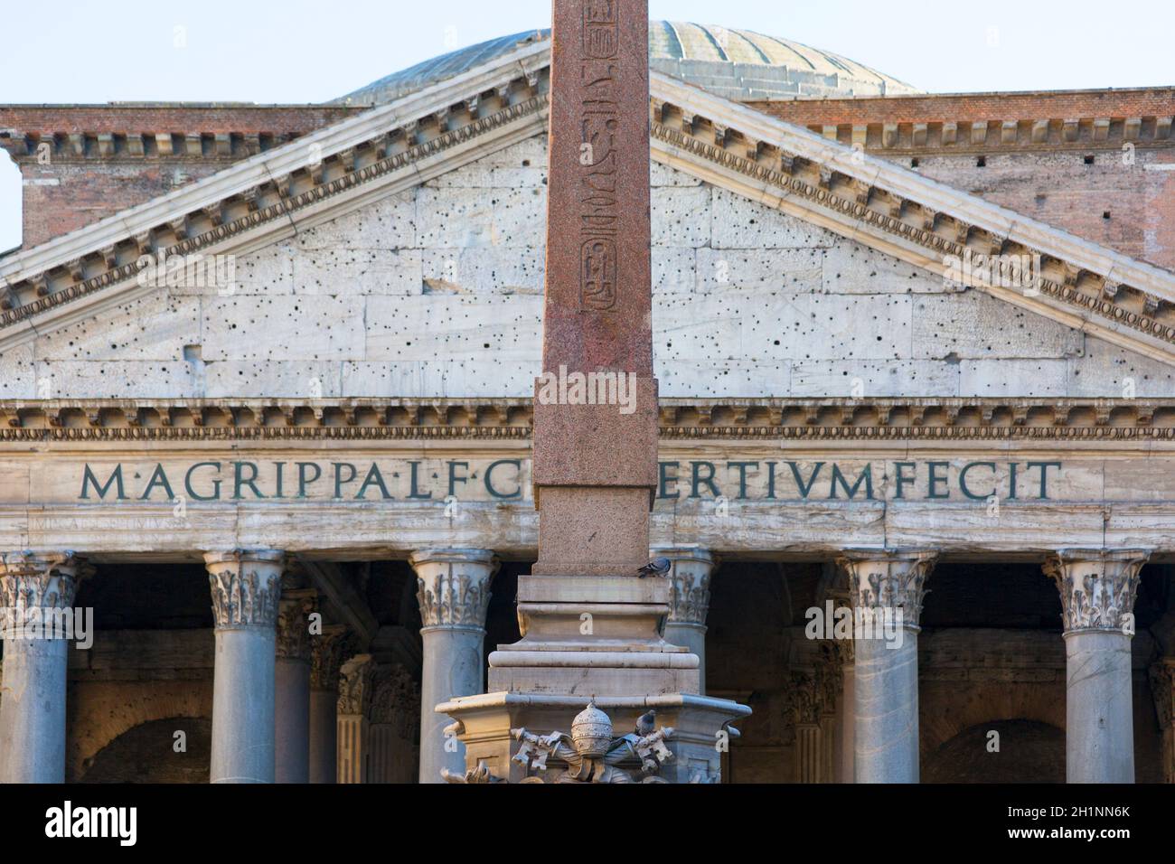 Rome, Italy - October 8, 2020: Pantheon, ancient Roman temple, 2nd ...