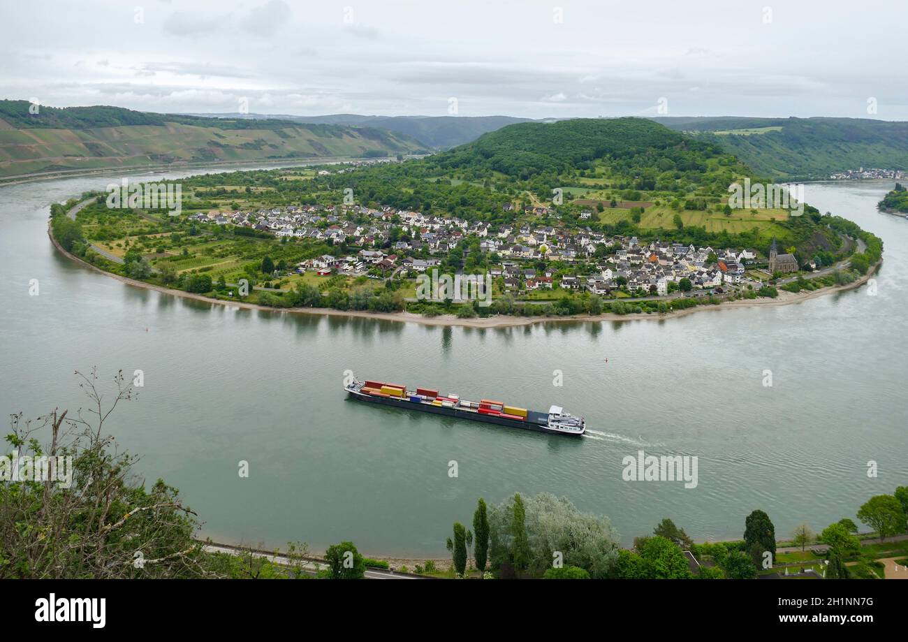 Aerial view rhine gorge in hi-res stock photography and images - Alamy