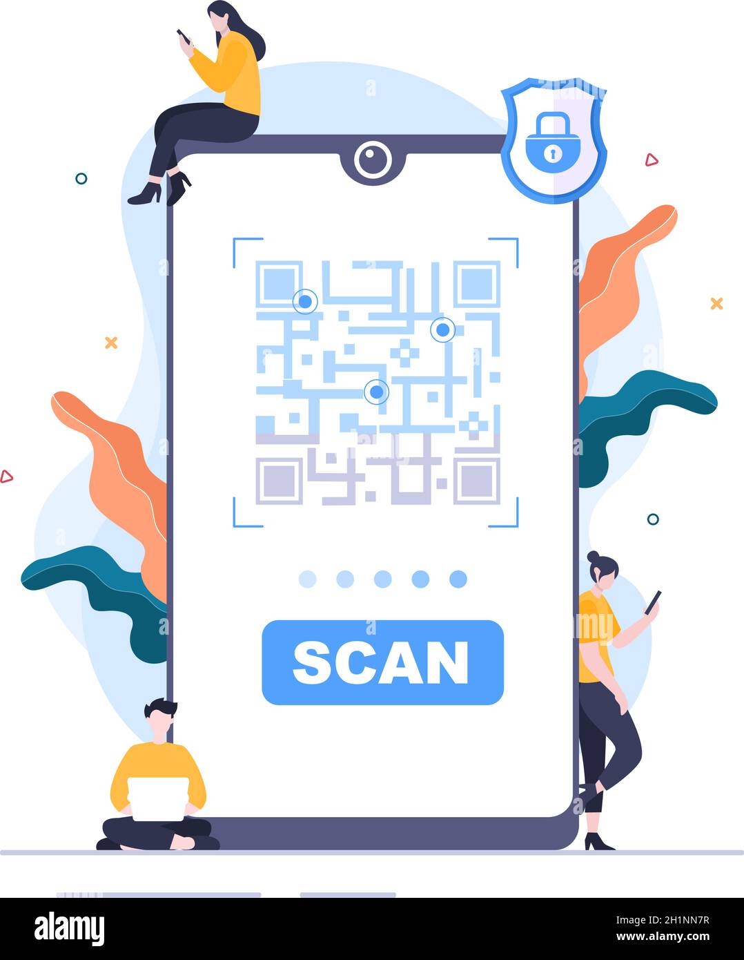 QR Code Scanner for Online Payment, Electronic Pay and Money Transfer ...