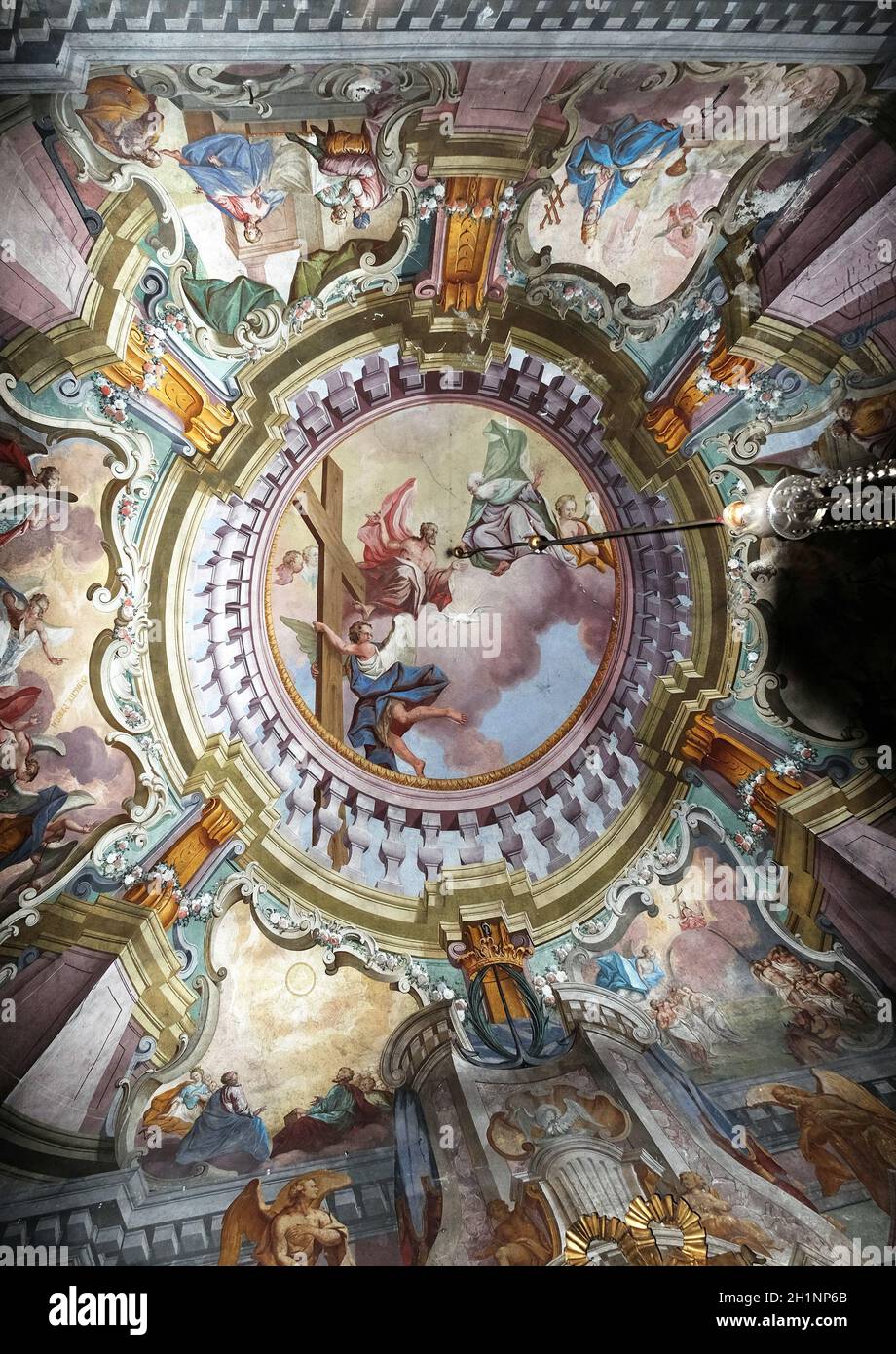 Holy Trinity, fresco on the ceiling of the Saint John the Baptist ...