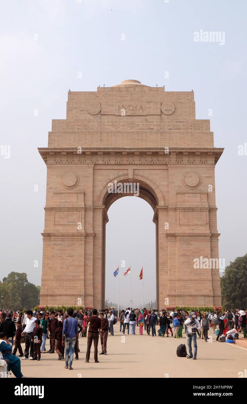 The India gate, Delhi, India. The India gate is the national monument ...