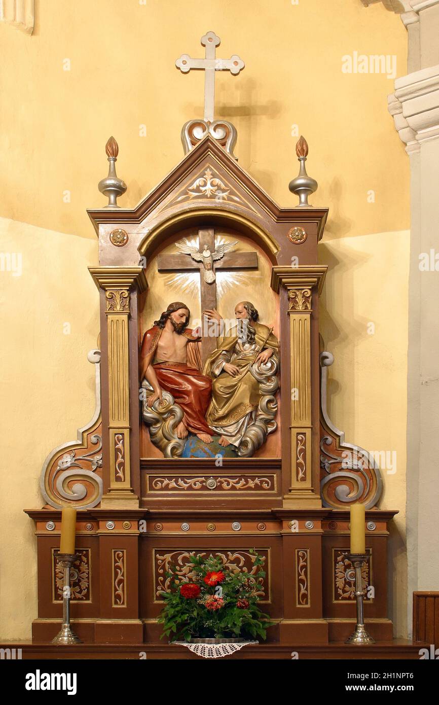 Holy Trinity Altar in the Church of the Holy Three Kings in Lomnica ...