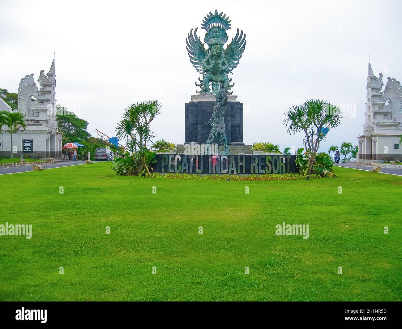 Uluwatu, Bali, Indonesia - December 27, 2008: Gardian statue at ...