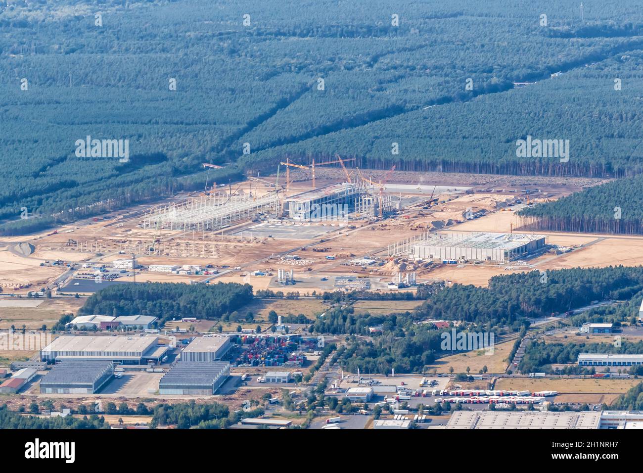 Berlin, Germany - August 19, 2020: Tesla Gigafactory Berlin Brandenburg ...