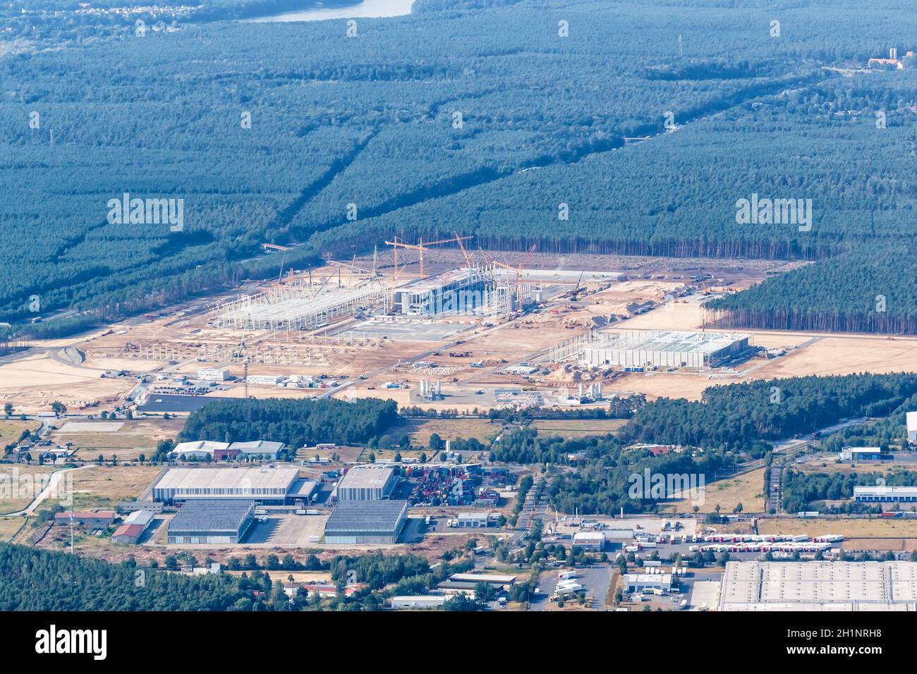 Berlin, Germany - August 19, 2020: Tesla Gigafactory Berlin Brandenburg ...
