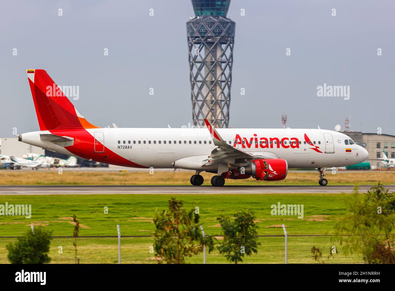 Bogota, Colombia - January 30, 2019: Avianca Airbus A320 airplane at ...