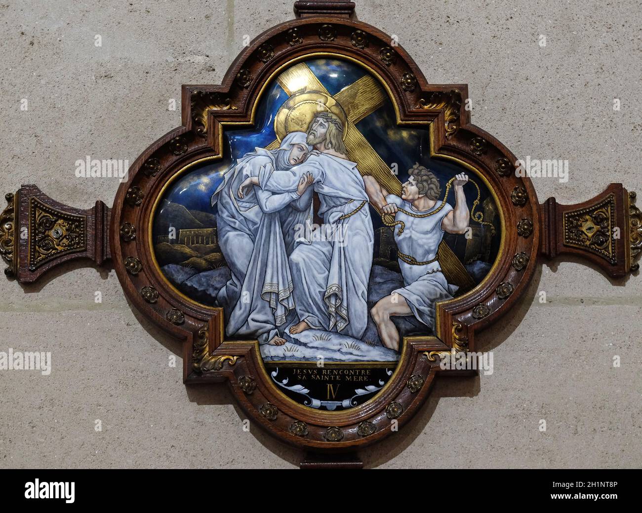 Jesus meets 4th station cross hi-res stock photography and images - Alamy