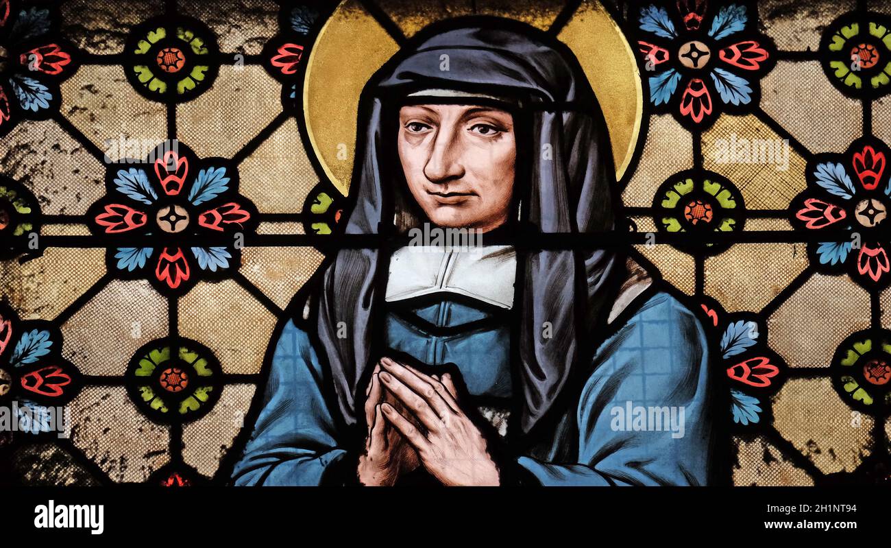 Saint Louise de Marillac, stained glass windows in the Saint Laurent ...