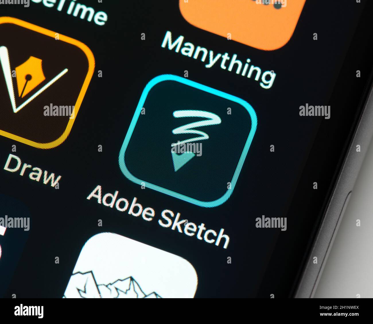 Mobile app icon sketch hi-res stock photography and images - Alamy
