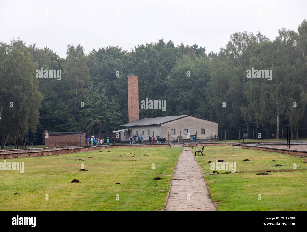 Sztutowo, Poland - Sept 5, 2020: Crematorium and Gas Chamber at the ...