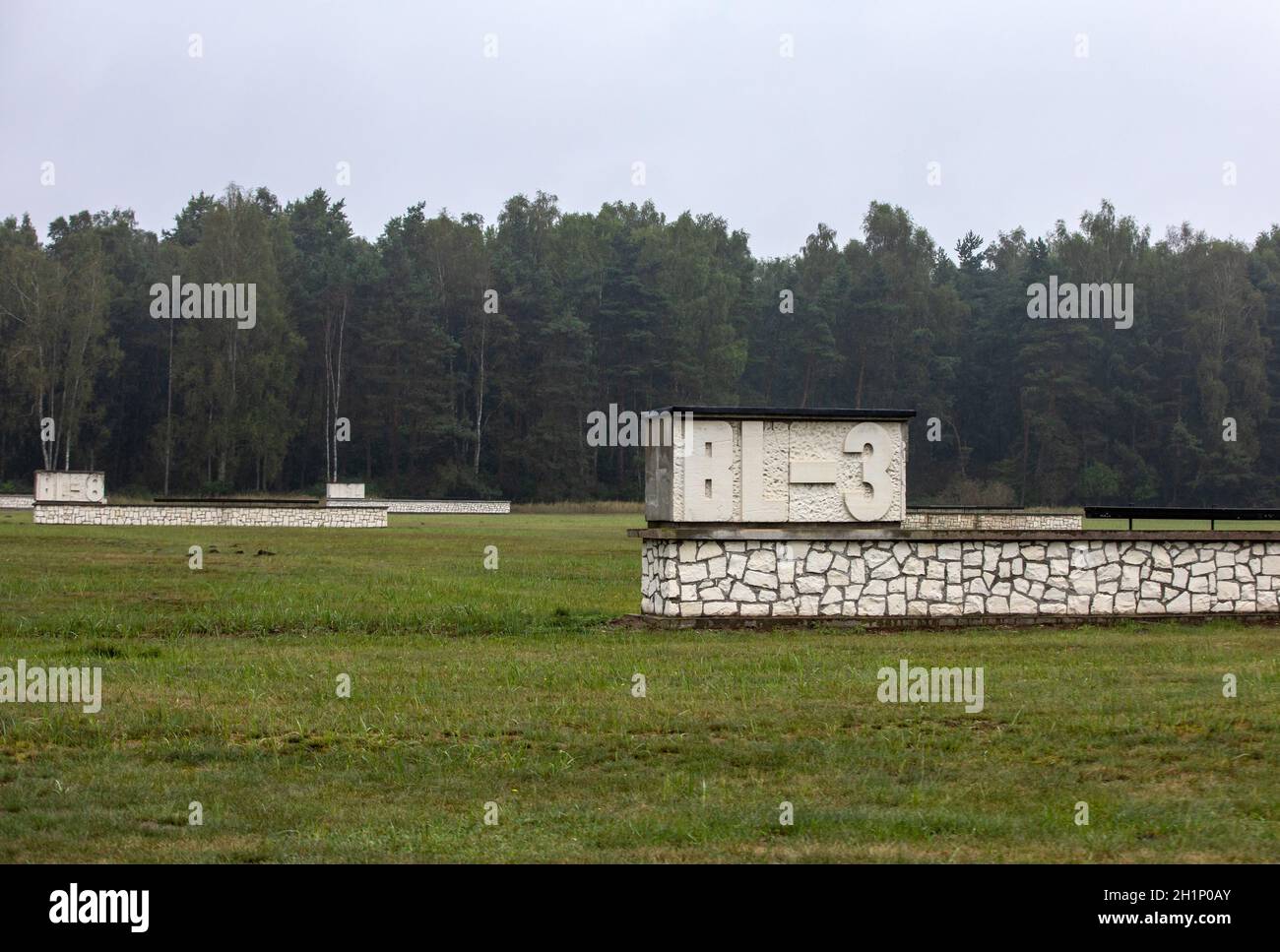Sztutowo, Poland - Sept 5, 2020: Remains of the barracks of the New ...