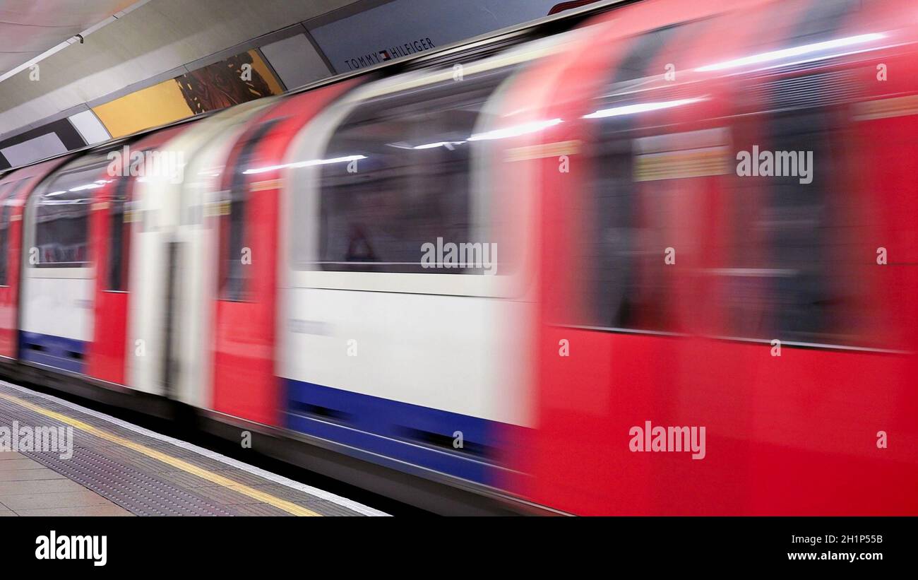 LONDON, UK - CIRCA SEPTEMBER 2019: London Underground (aka Tube) subway ...