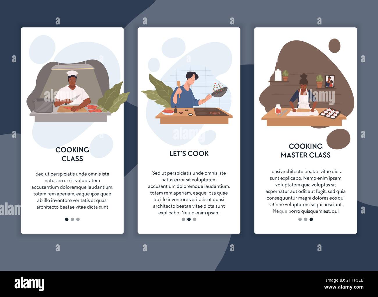 Cooking lessons Stock Vector Images - Alamy