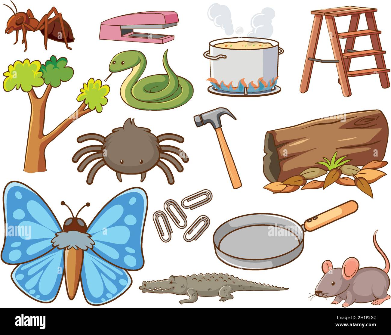 Series various animals Stock Vector Images - Alamy