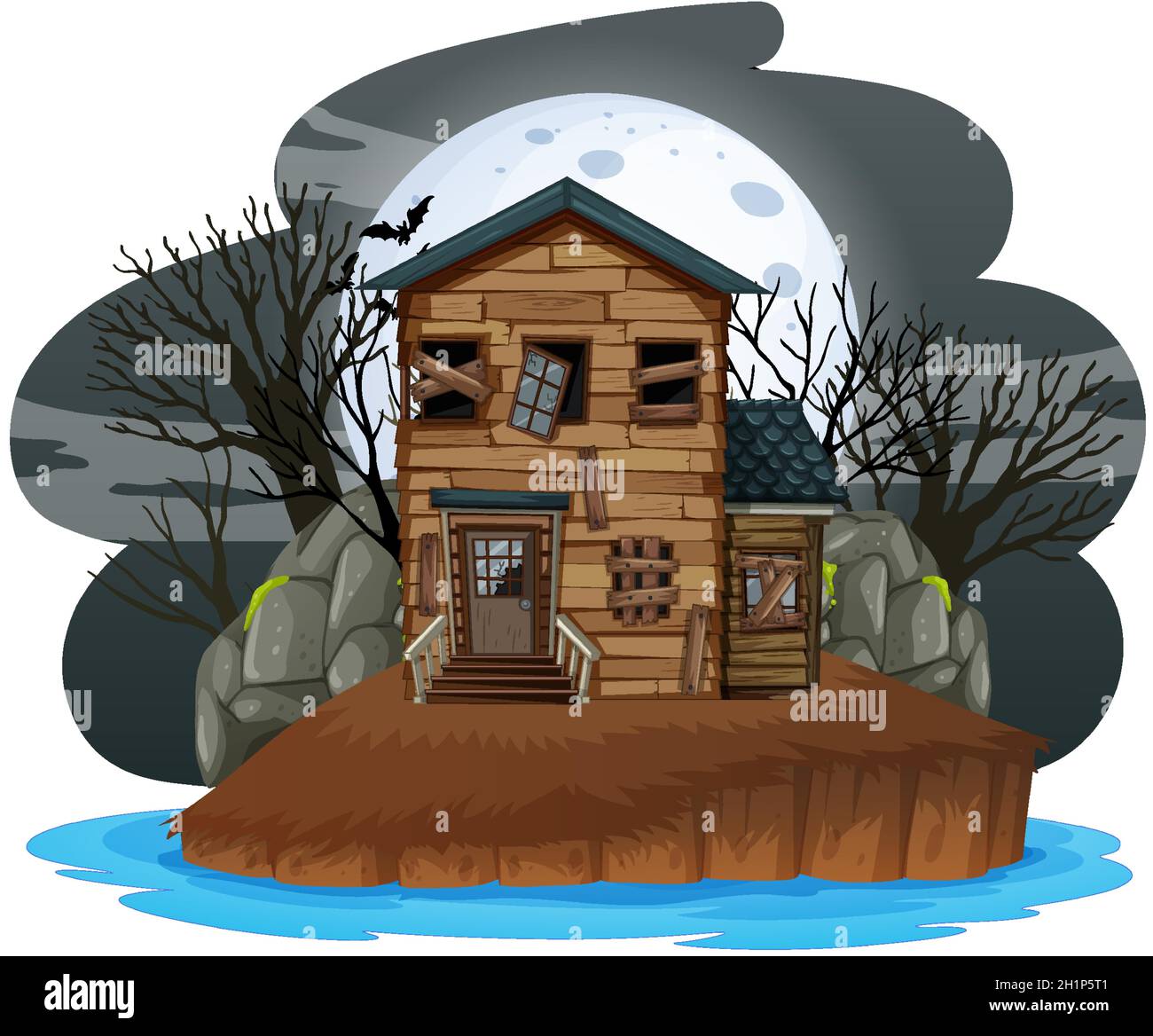 Animated Ruined House