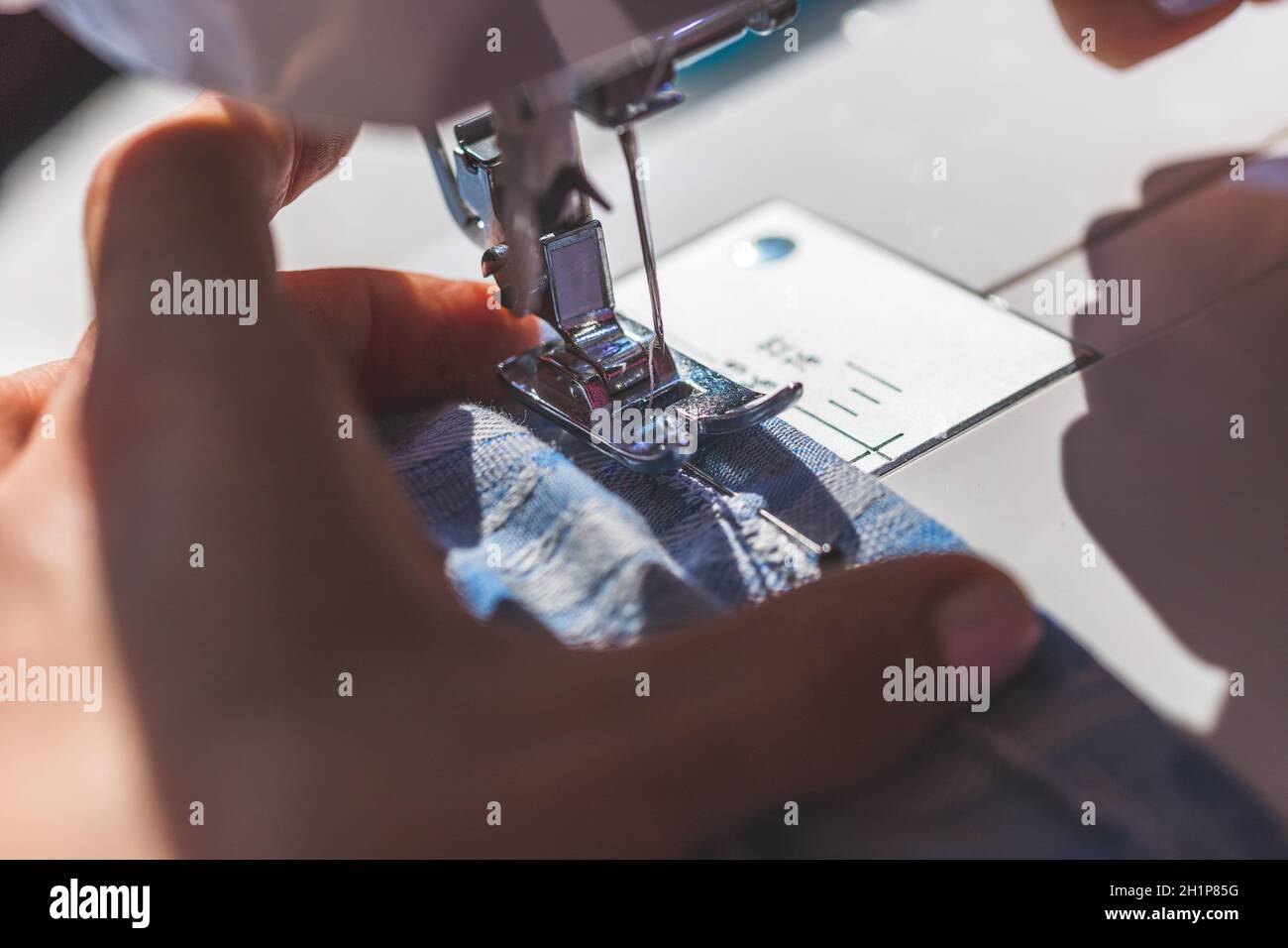 Woman clothes factory sewer hi-res stock photography and images - Alamy