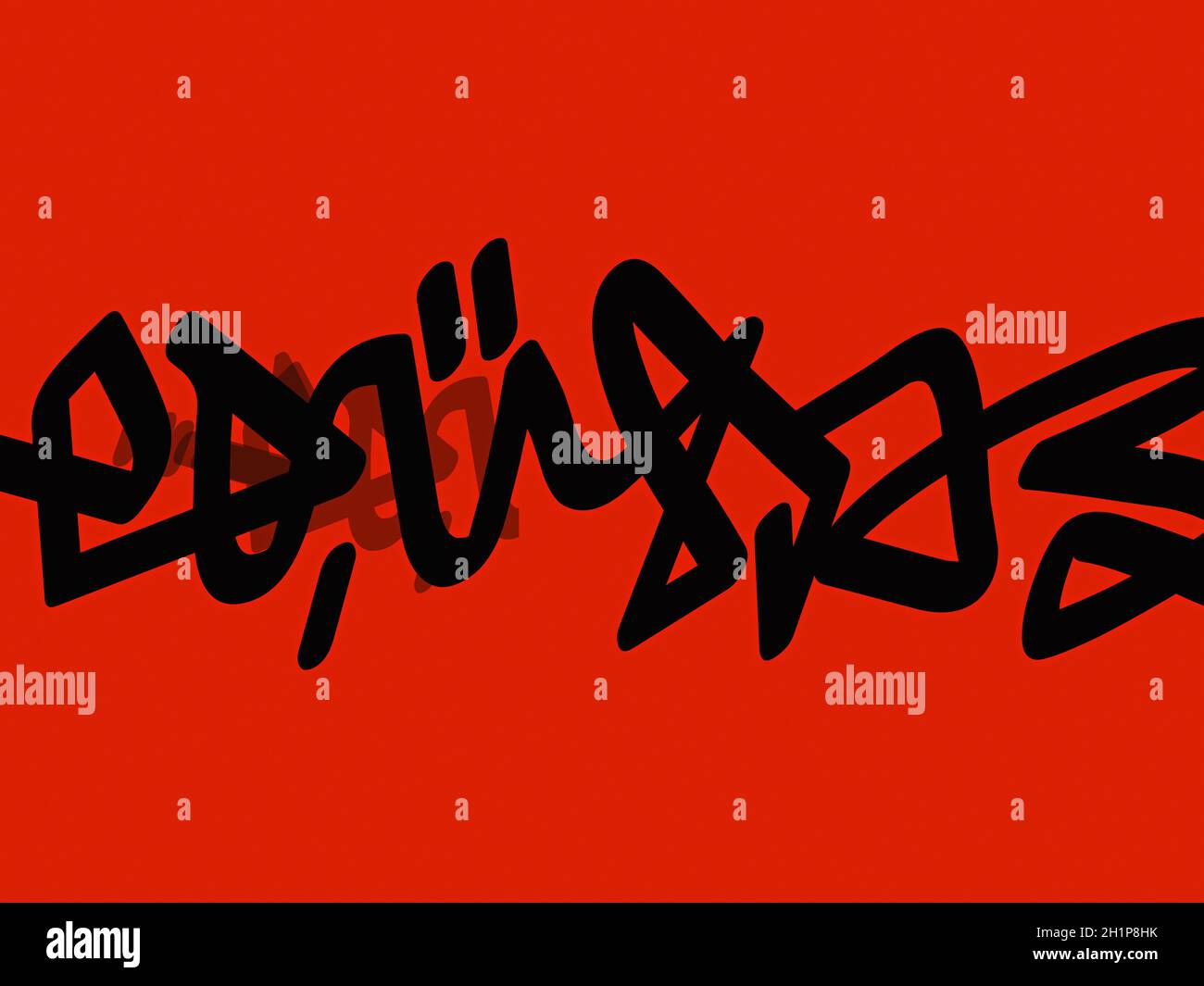 Non-western script on a red background Stock Photo - Alamy