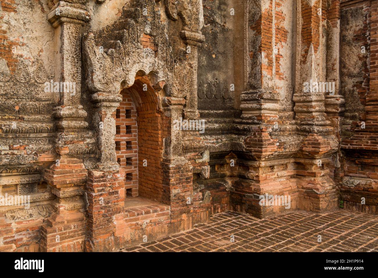 Ancient temple in Bagan, Myanmar. Bagan is an ancient city in central ...