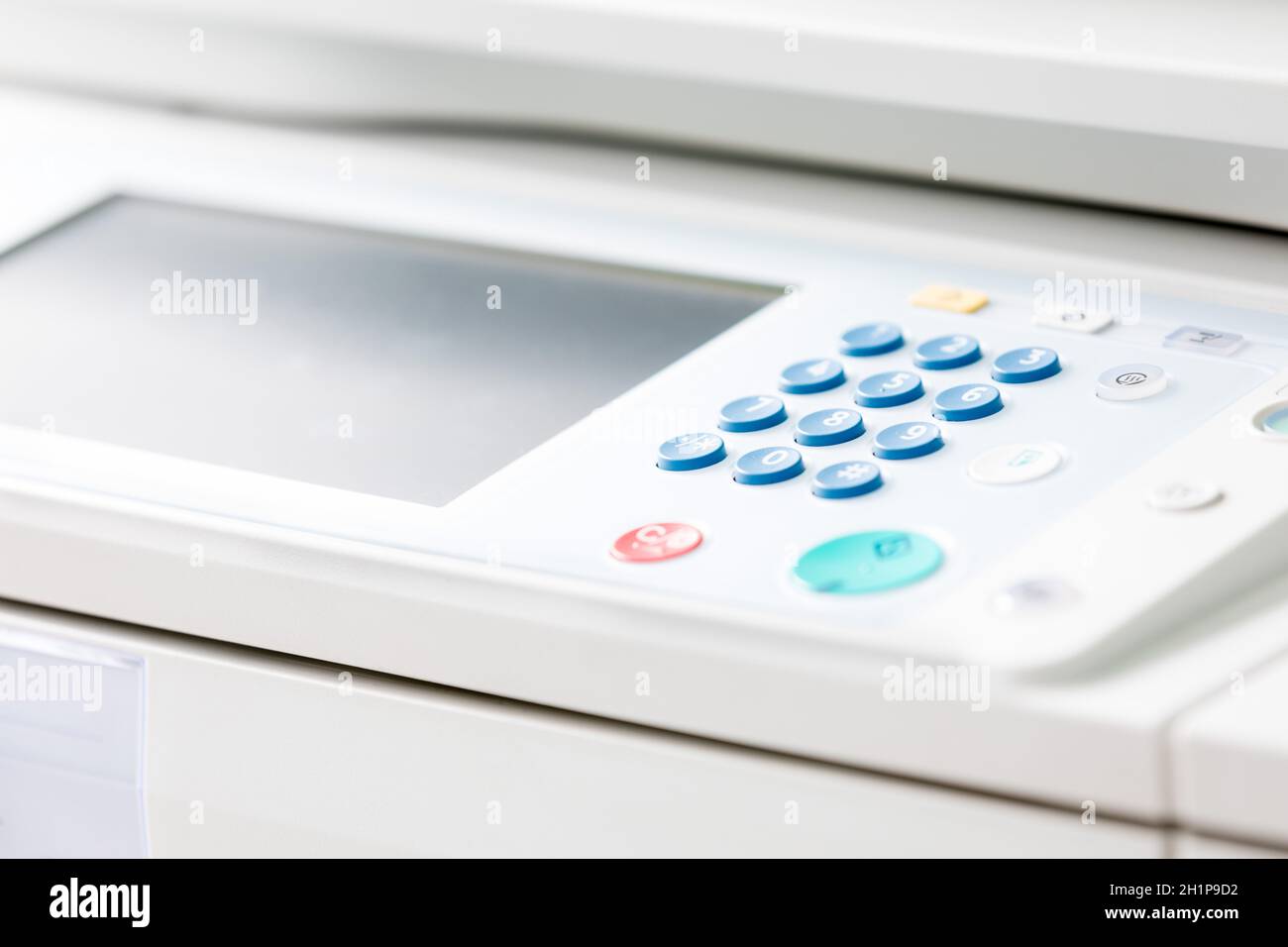 Detail of a modern digital printer of a copy center Stock Photo - Alamy