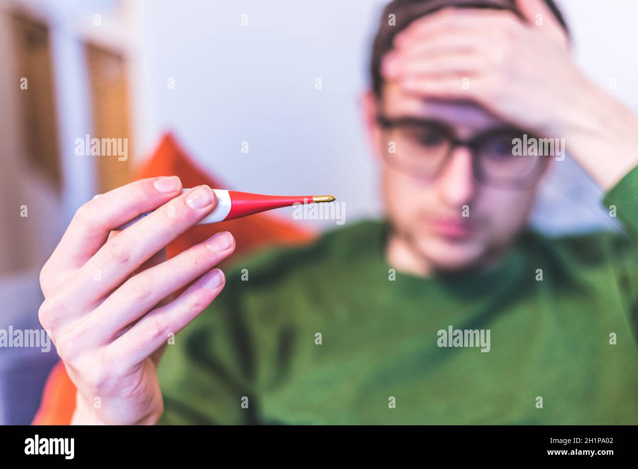 Feverish man hi-res stock photography and images - Alamy
