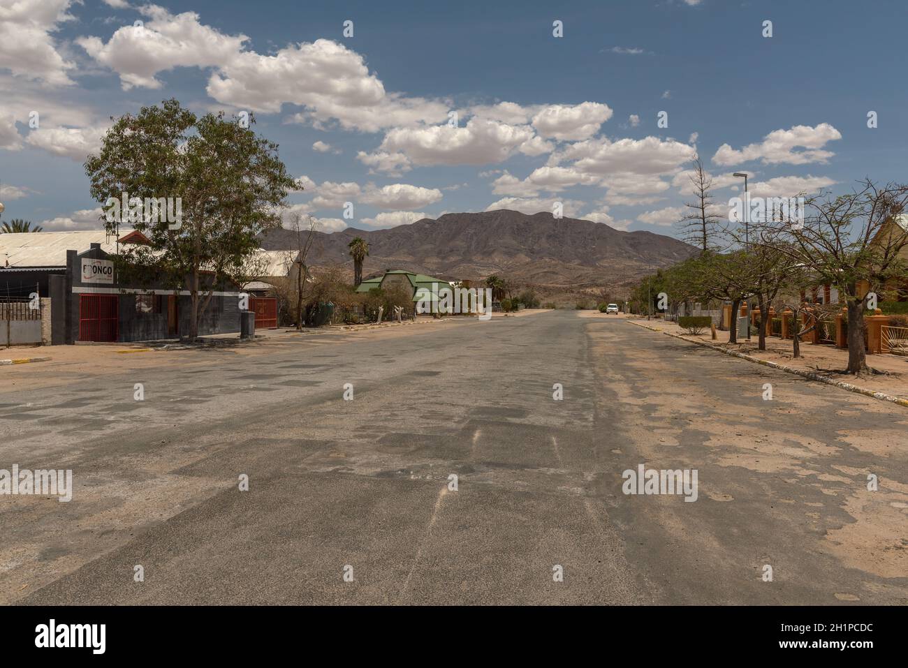 Street in the Namibian community of Usakos, Namibia Stock Photo - Alamy