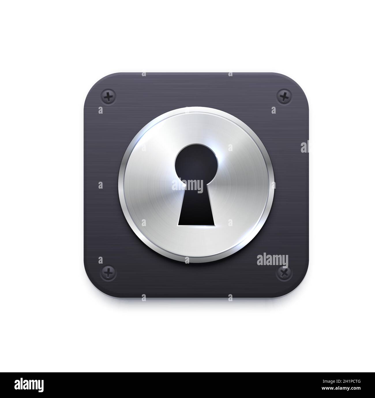 Lock With Keyhole App Icon Security And Protection Application Secret Data Encryption