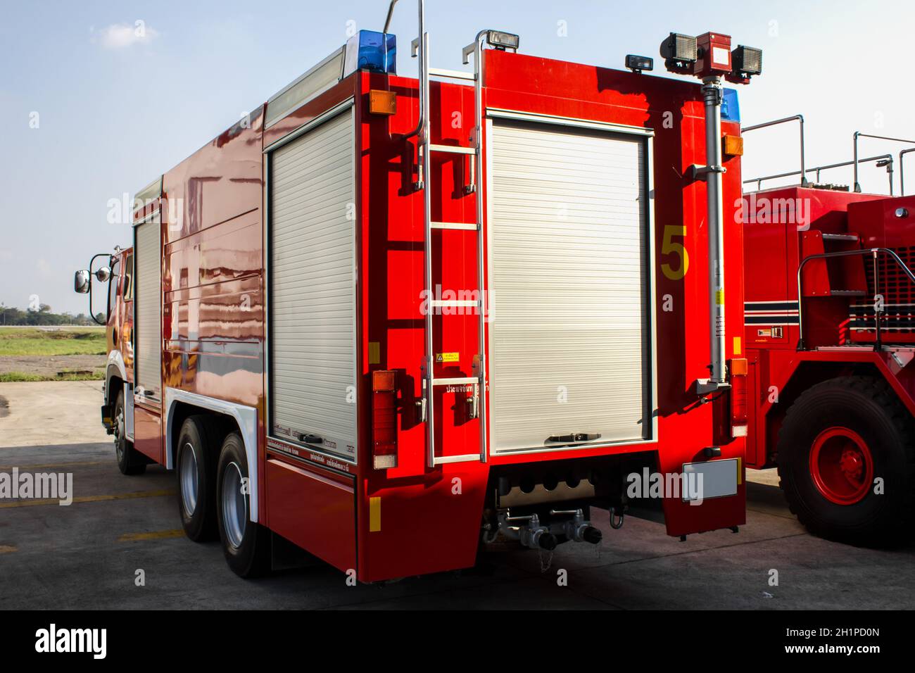truck firefighter automobiles Stock Photo - Alamy