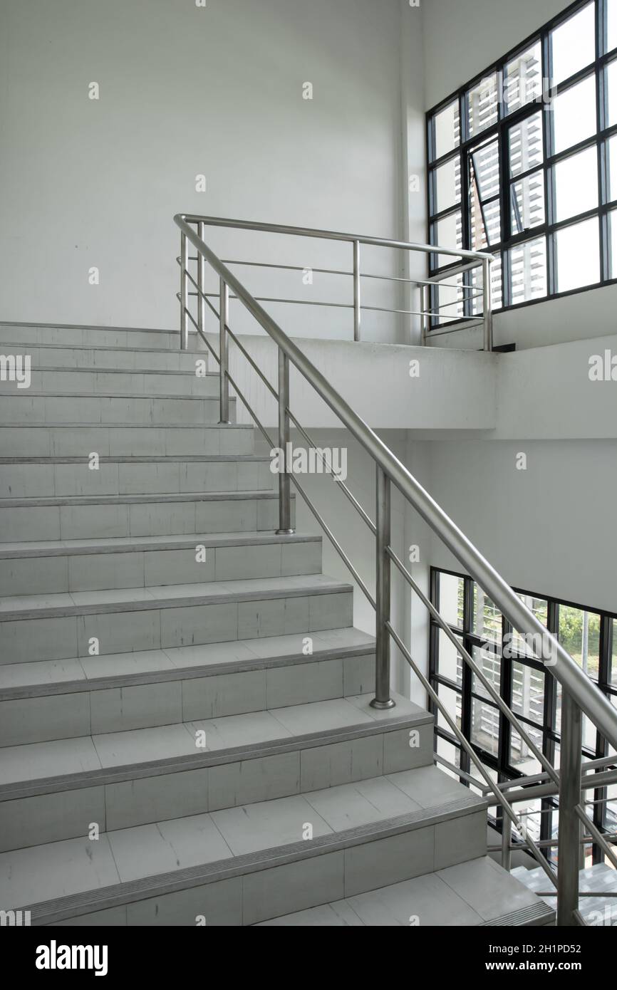 Emergency Staircase building Stock Photo - Alamy