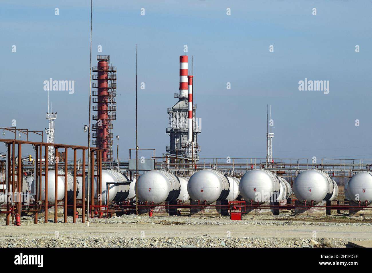 Overpass loading of oil products and fuel storage vessels. The ...