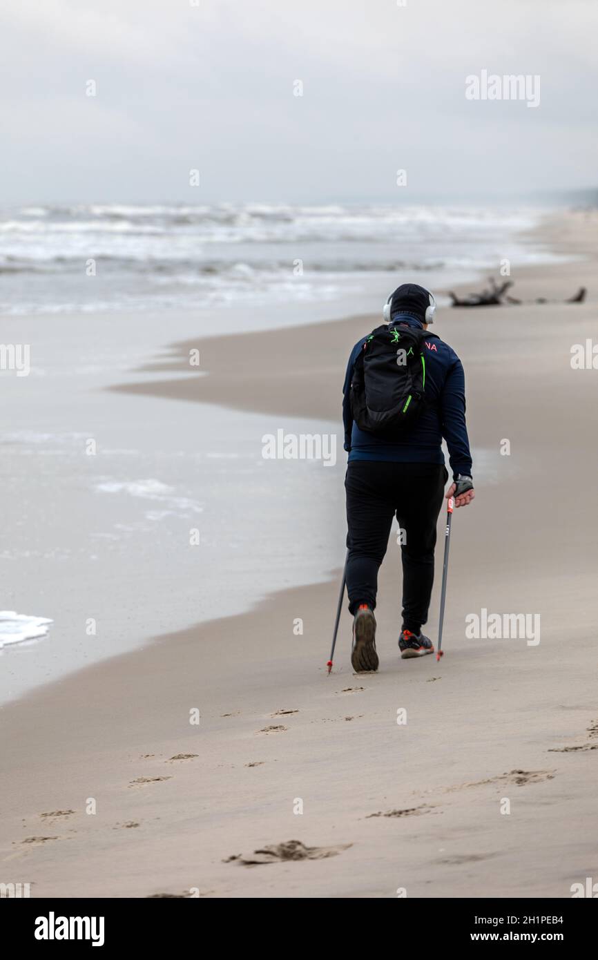 Walking sticks beach hi-res stock photography and images - Alamy