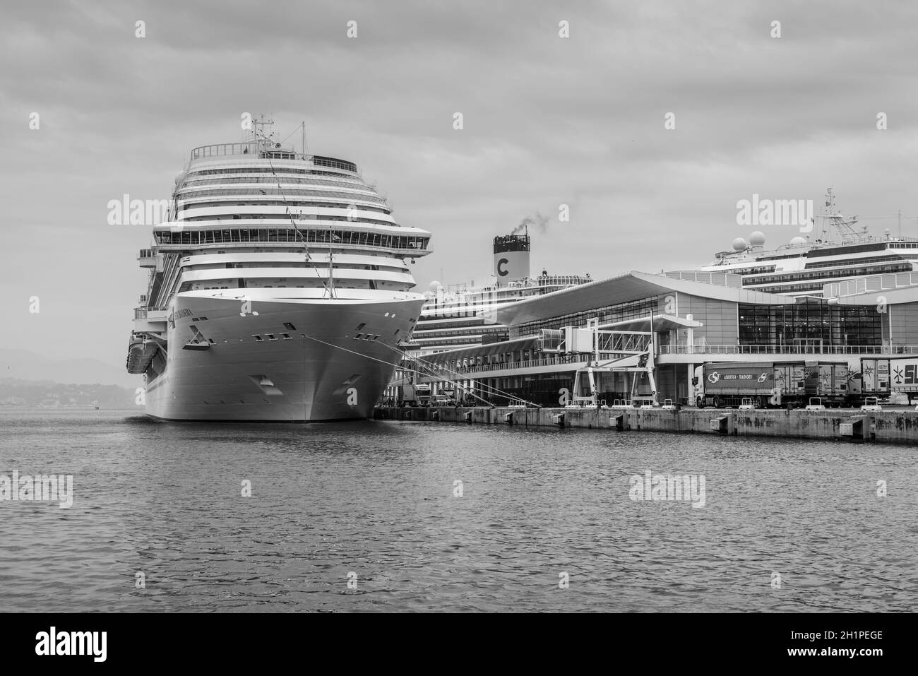 Savona, Italy - December 2, 2016: The Costa Diadema cruise ship in the ...
