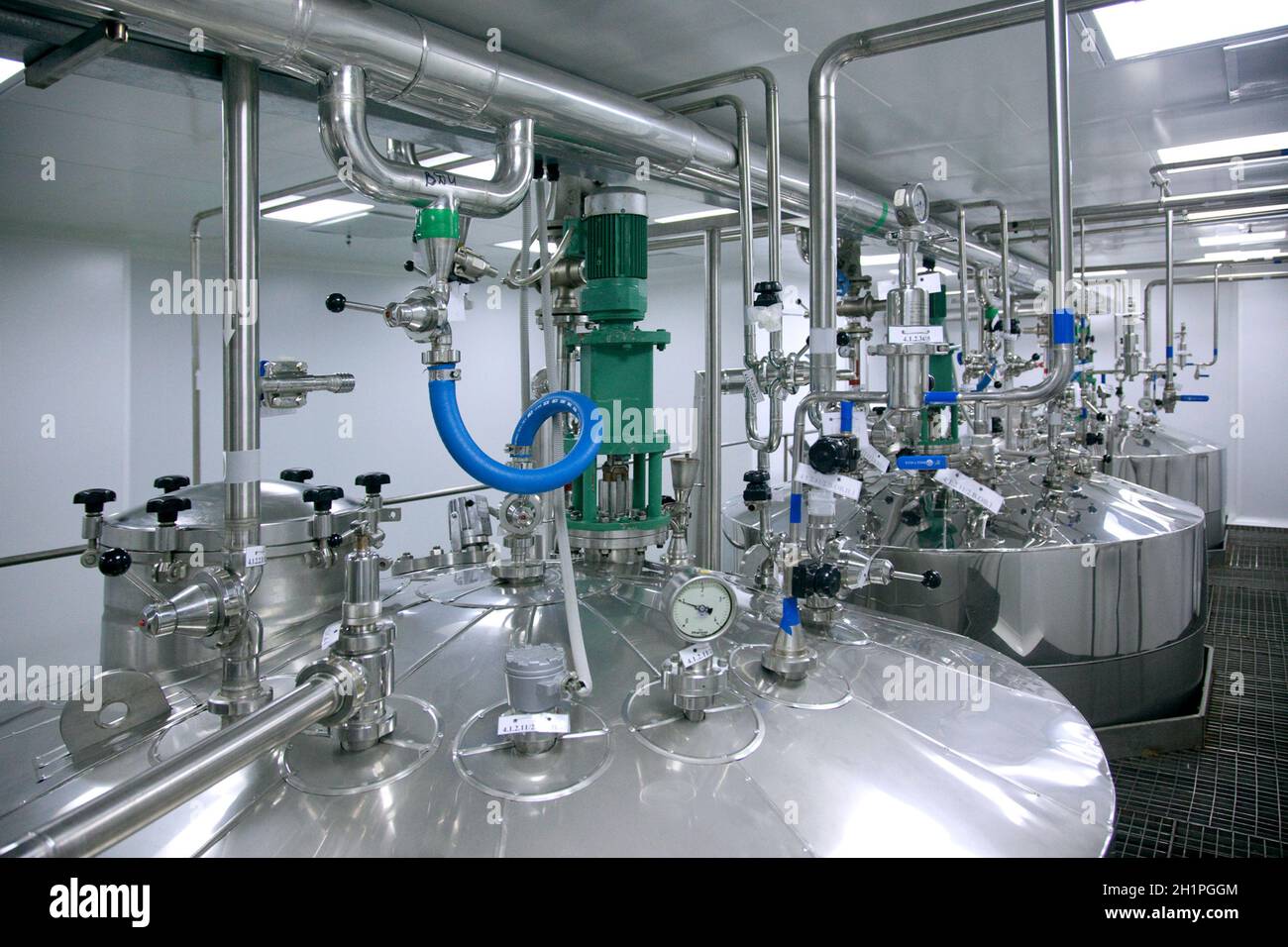 Drug production. Pharmaceutical factory. Biotechnology and drug ...
