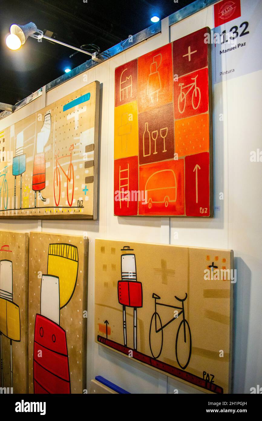 Paintings by the plastic artist Manuel Paz at the BADA Exhibition in ...