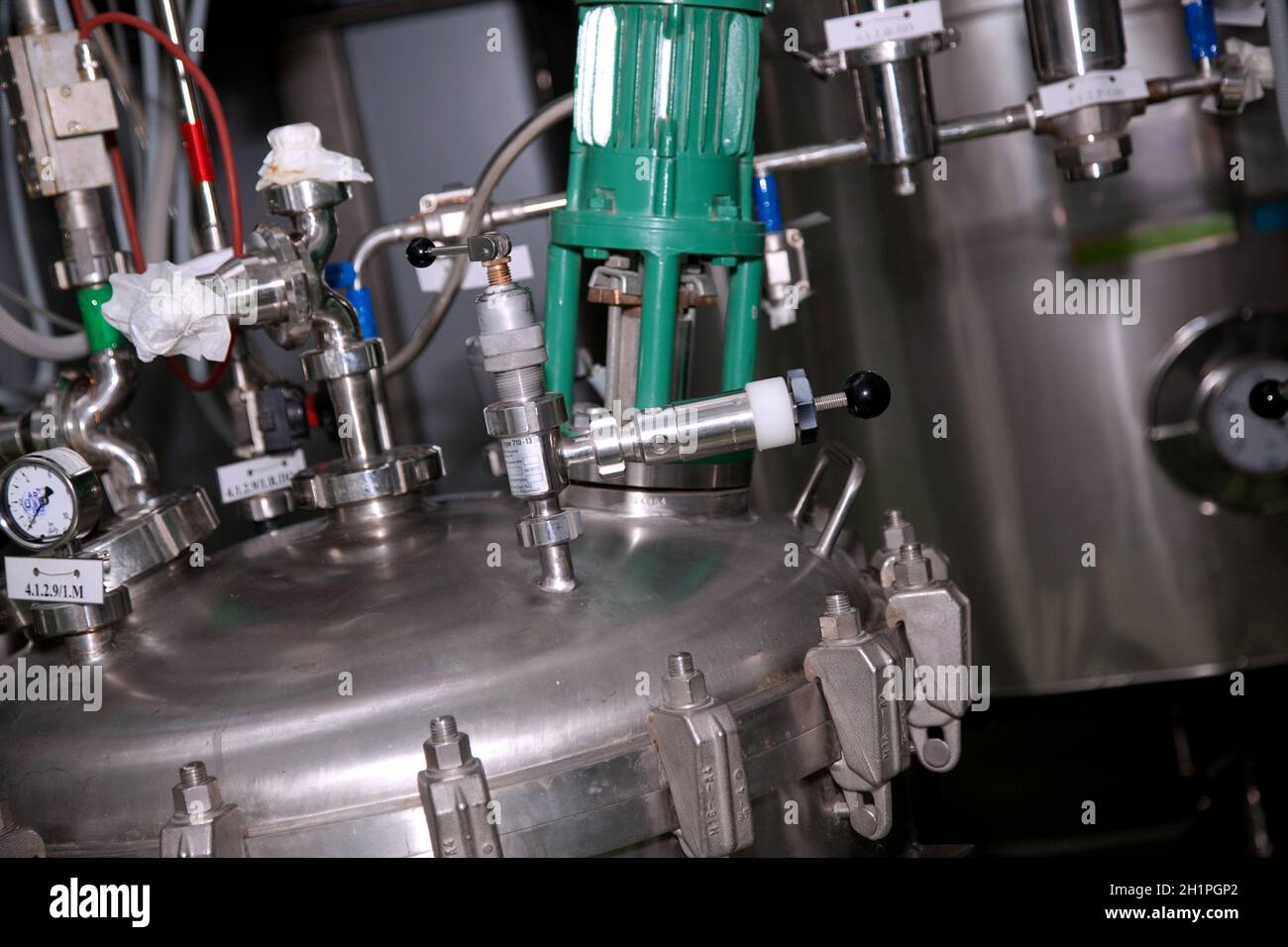 Drug production. Pharmaceutical factory. Biotechnology and drug ...