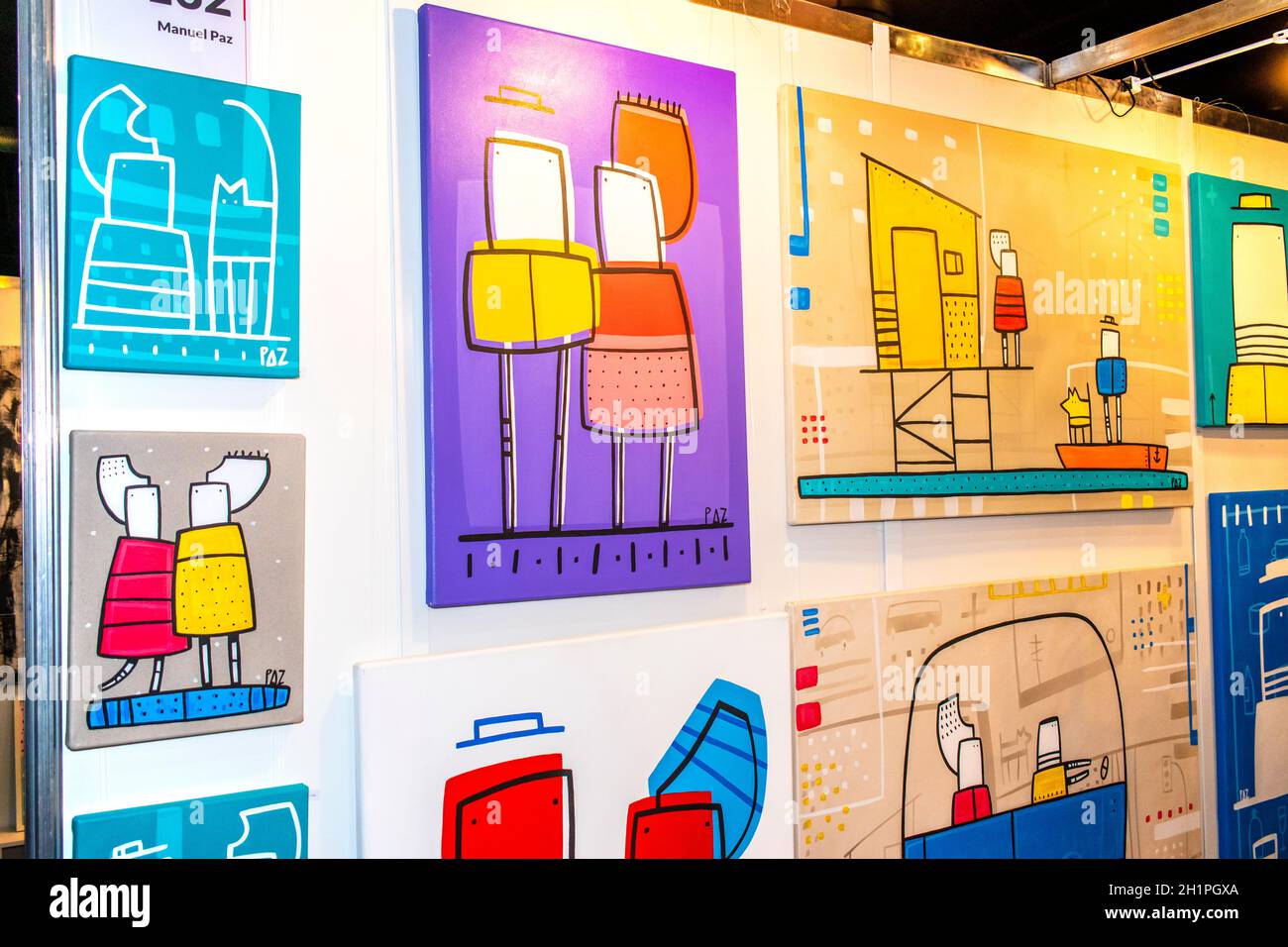 Paintings by the plastic artist Manuel Paz at the BADA Exhibition in ...