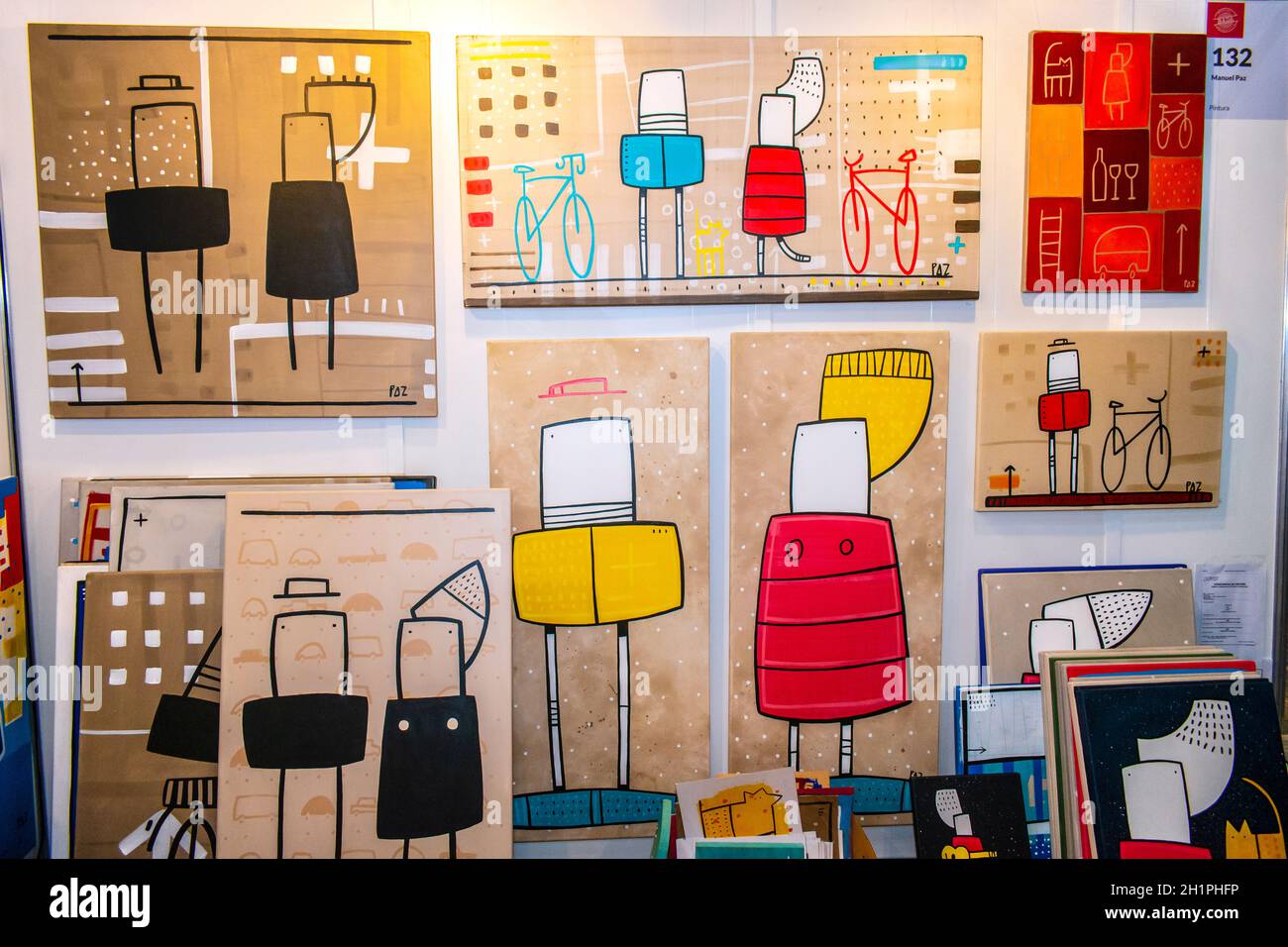 Paintings by the plastic artist Manuel Paz at the BADA Exhibition in ...